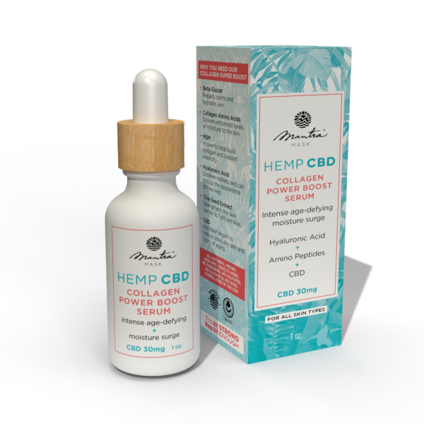 Hemp CBD Collagen Power Boost Serum - Mantra Mask
